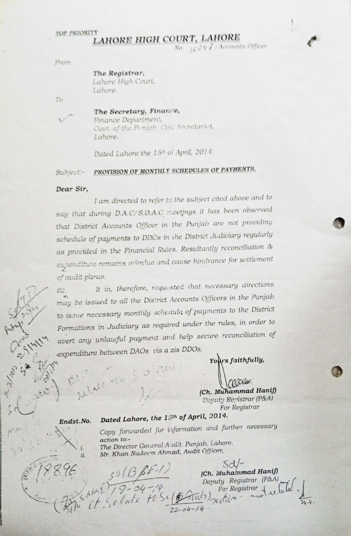 Provision of Monthly Schedules of Payments - LHC 15.04.2014 - s2e